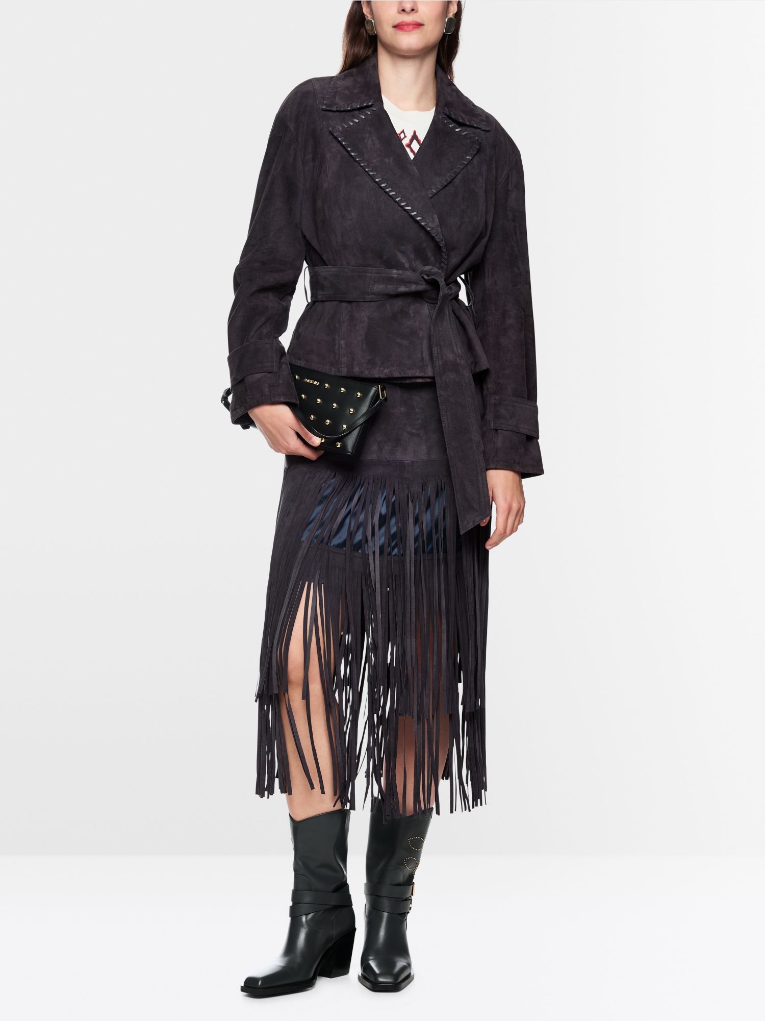 Echtlederjacke "Rethink Together" | marc-cain.com/de