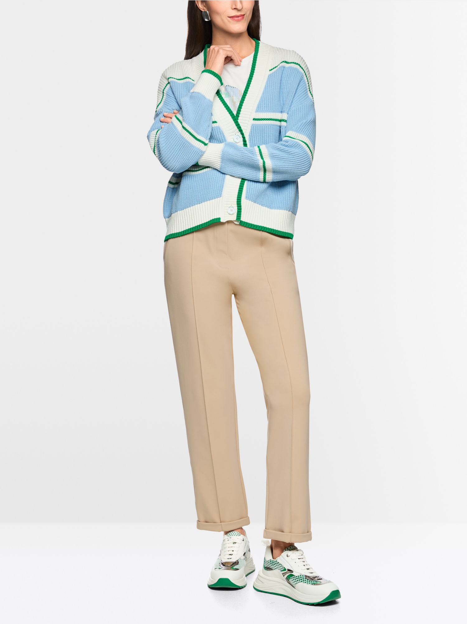 ‘Knitted in Germany’ chunky cardigan | marc-cain.com/en