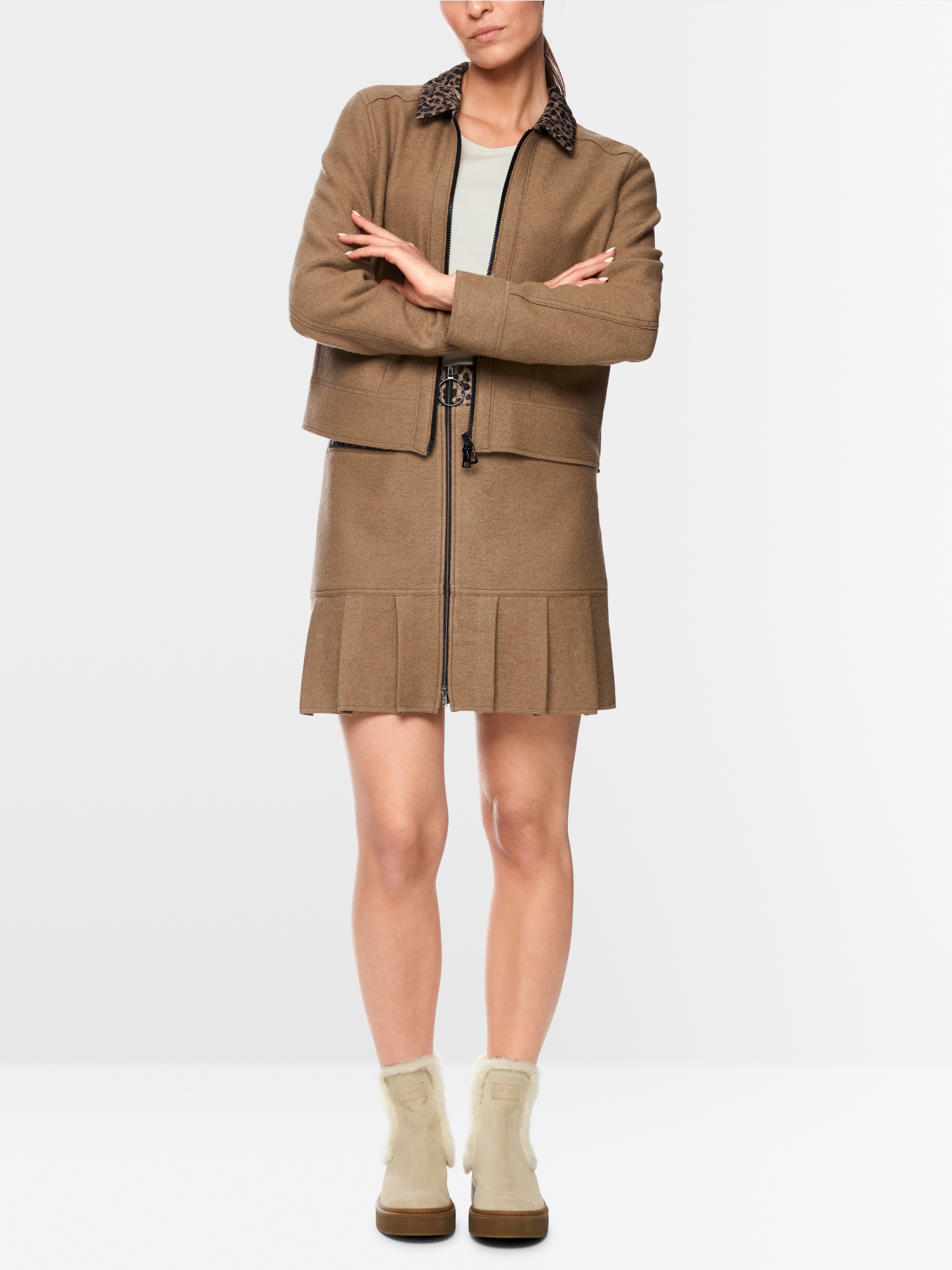 New wool skirt - Knitted in Germany | marc-cain.com/en