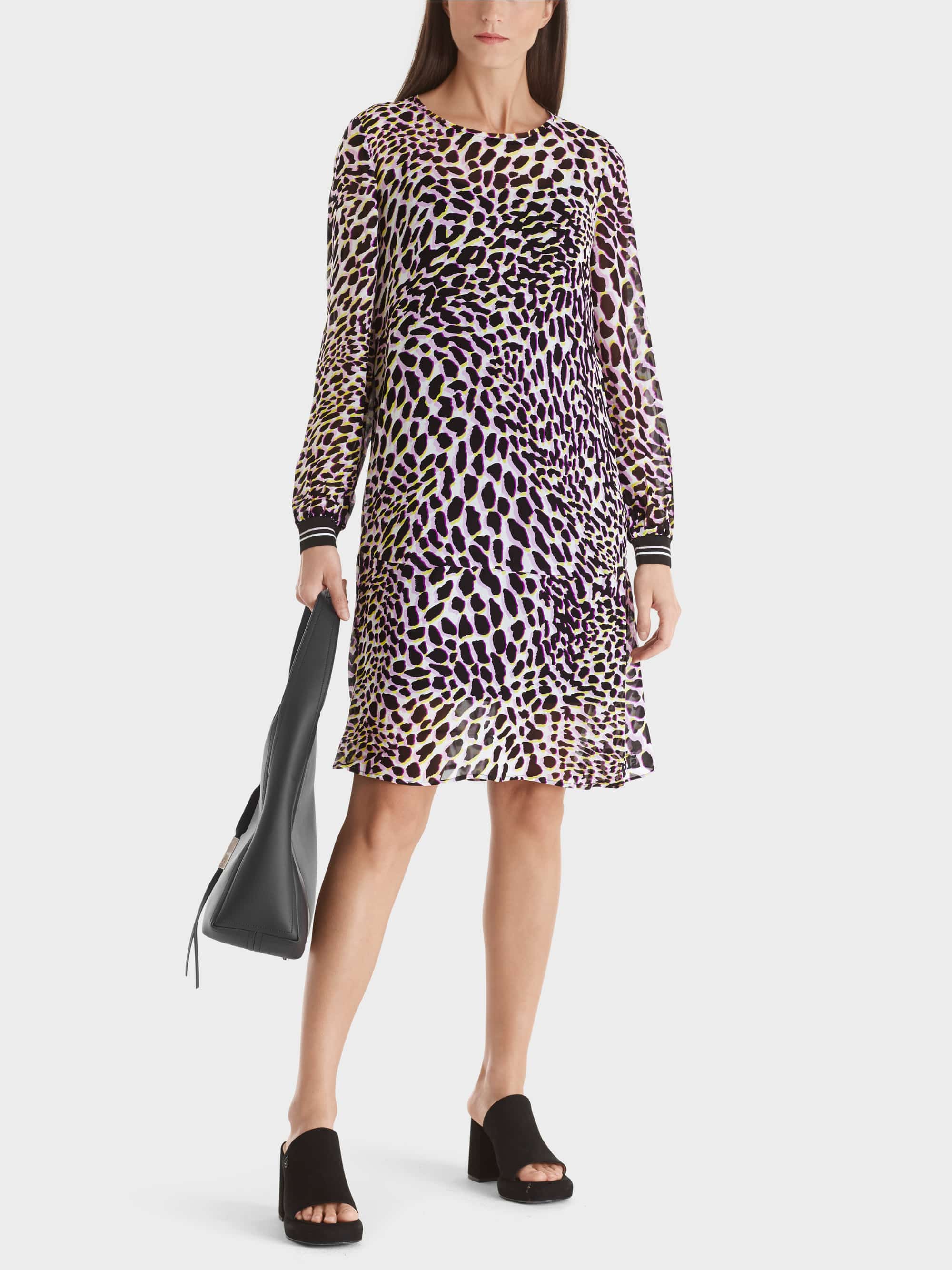 Kleid mit Leo-Print | marc-cain.com/de