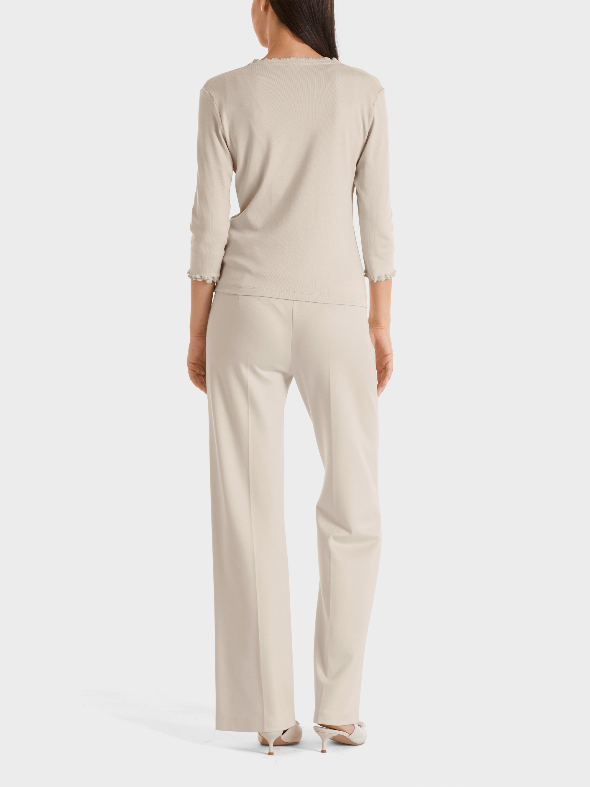 Sportief jack met ruchedetail | marc-cain.com/nl