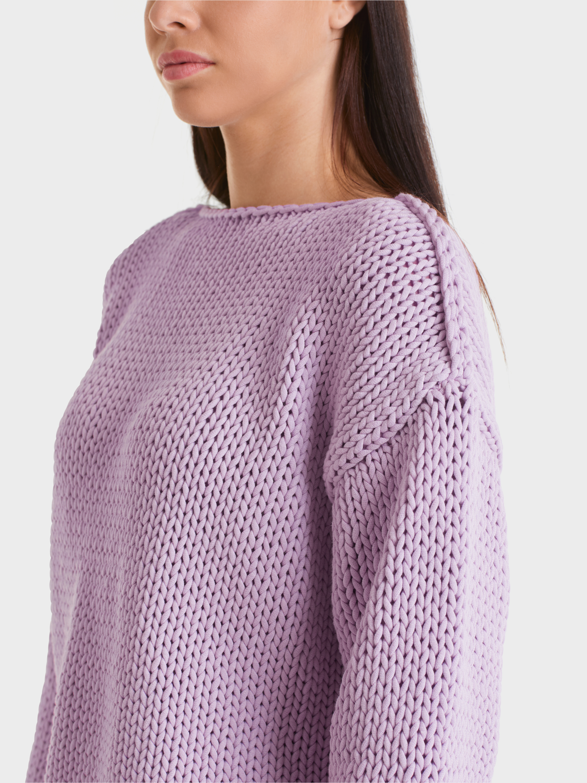 Sweater in Grobstrick Knitted in Germany | marc-cain.com/de