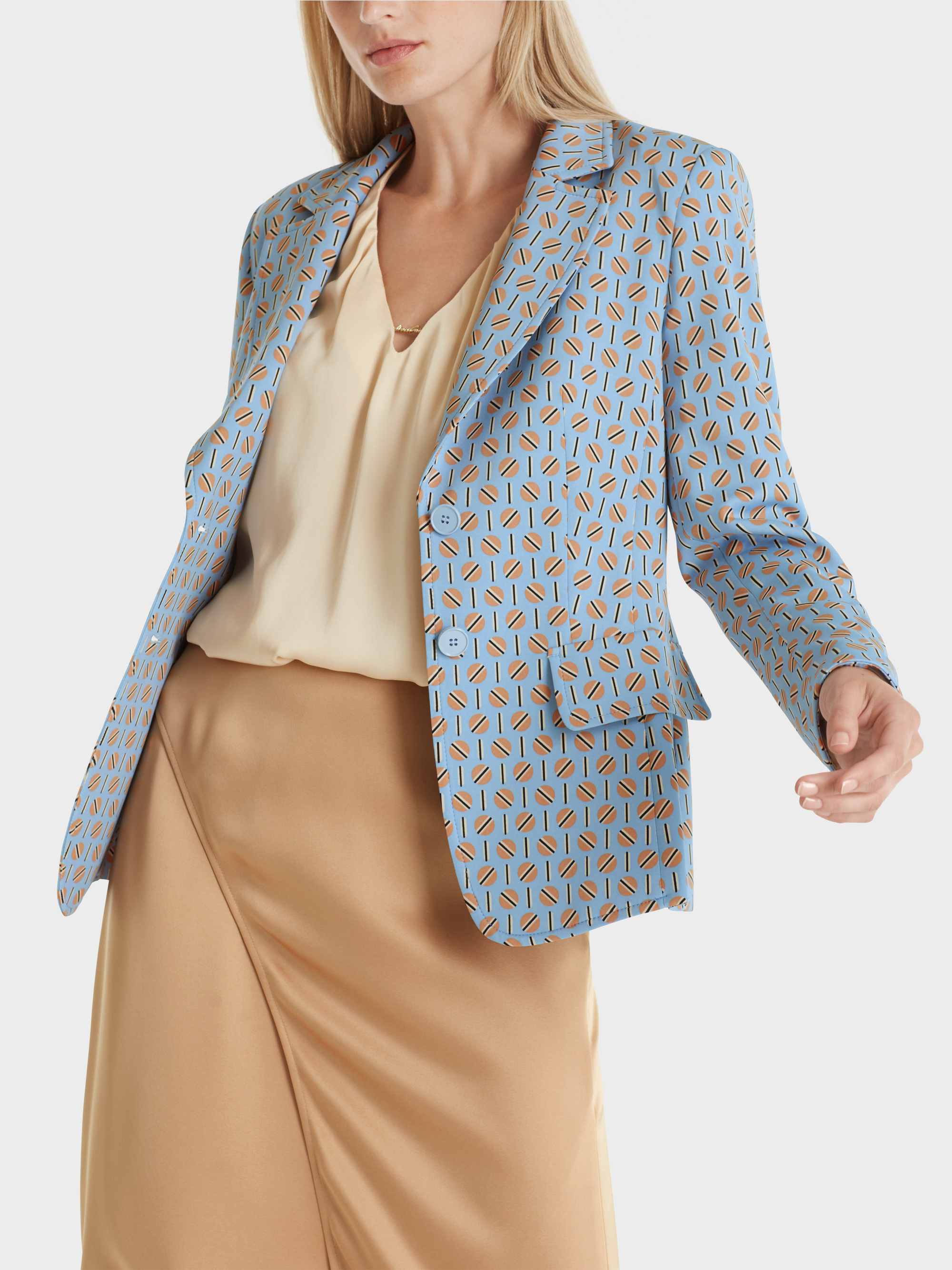 Blazer im grafischen Dessin | marc-cain.com/de