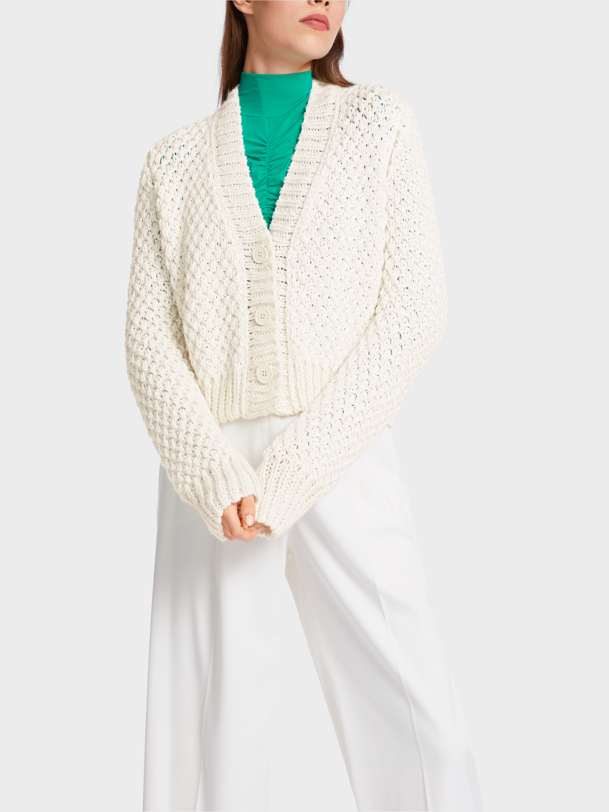 "Rethink Together" cardigan | marc-cain.com/en