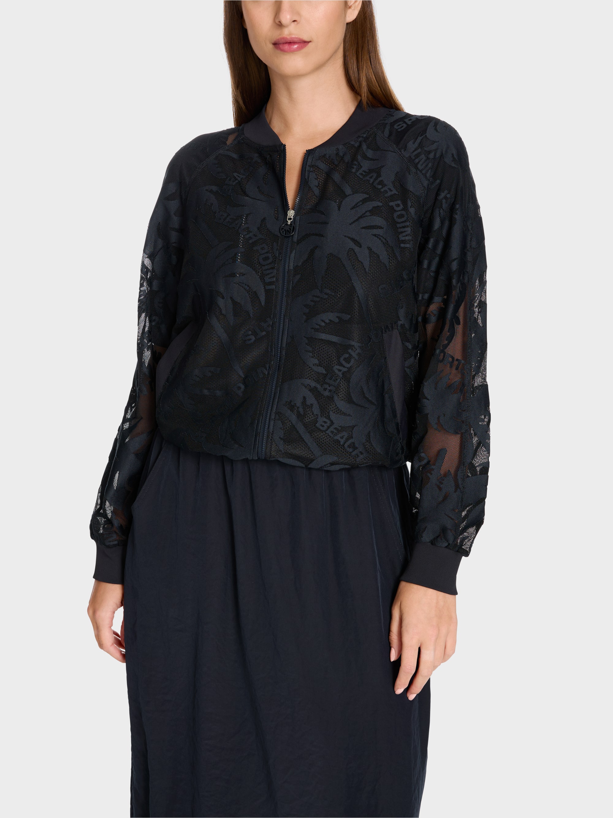 Jacket with beach dot motif | marc-cain.com/en