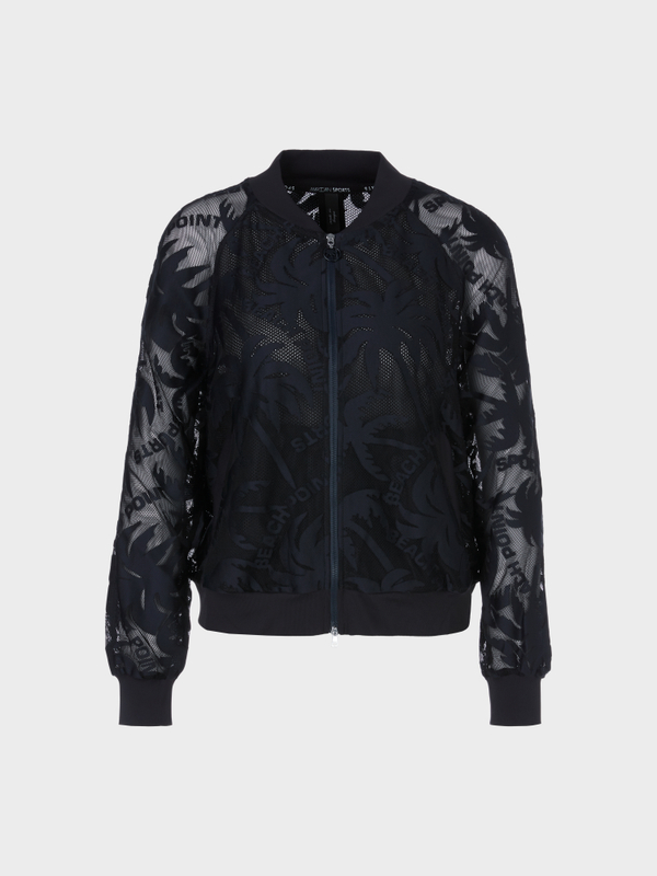 Jacket with beach dot motif | marc-cain.com/en
